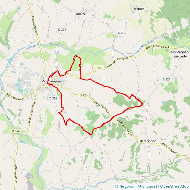 Monflanquin, la boucle de Bordeneuve - Guide du Lot et Garonne