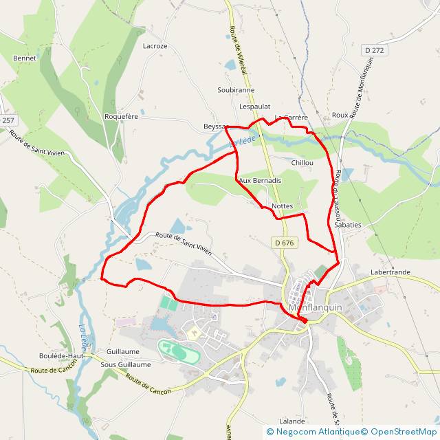 Monflanquin, le circuit de la bastide - Guide du Lot et Garonne